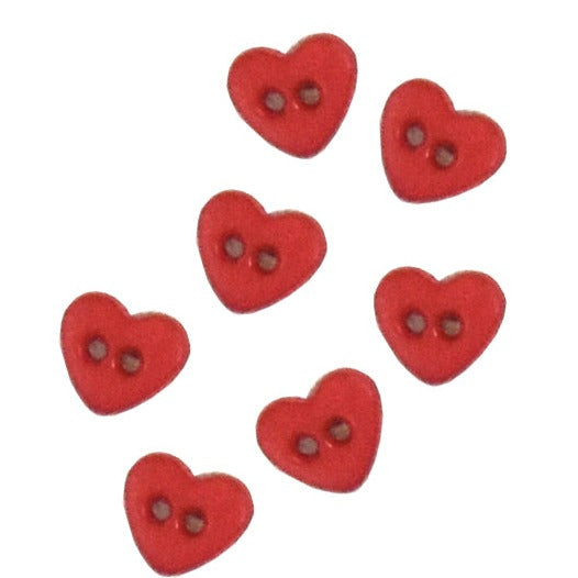 Heart Shaped Buttons - Tiny Hearts | Quilting & Sewing Embellishments ...